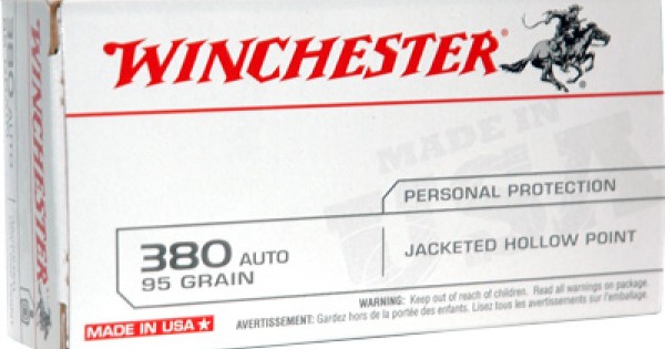 winchester ammo usa .380acp