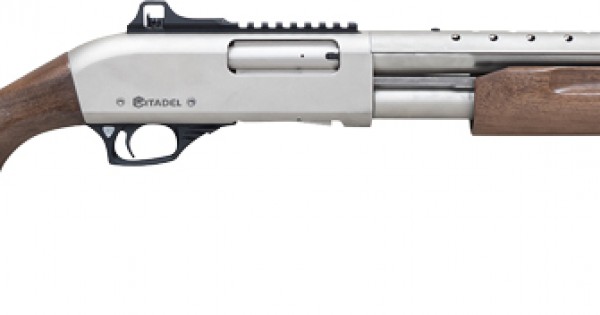 citadel mariner 12ga. pump 4+1 adj. sight wood/nickel